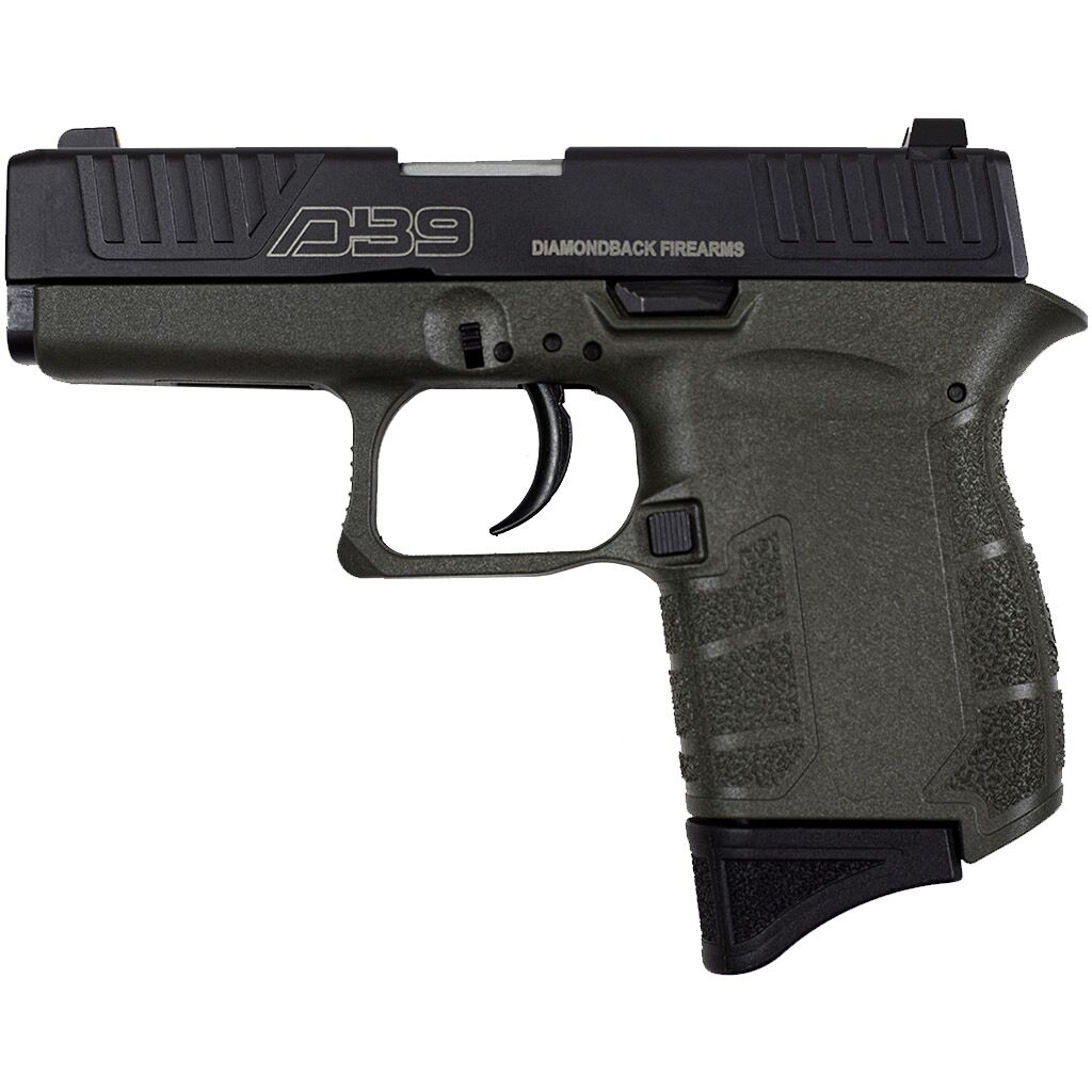 DIAMONDBACK FIREARMS DB9 GEN IV 9MM BLK/ODG 3in. 6+1 - Semi Auto ...