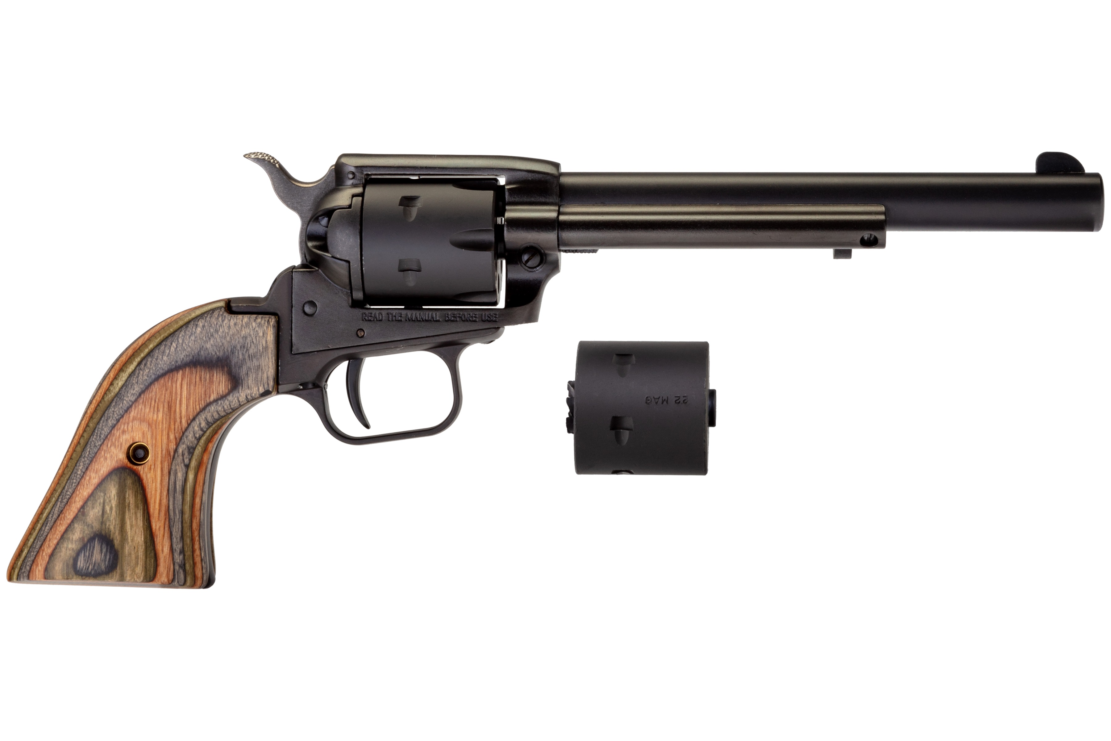 22LR/22M BLK/CAMO LAM 6.5" FS 2 CYLINDERS - Revolvers at GunBroker.com ...