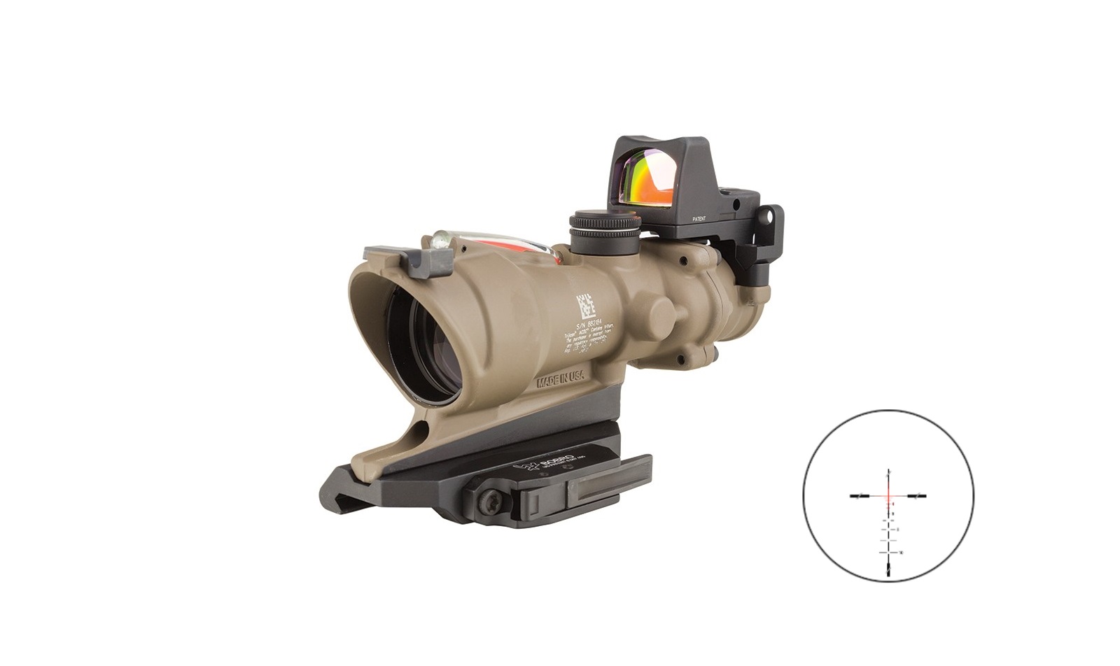 ACOG 4X32 ECOS FDE 5.56MM RMR TA31-D-100553 | INCL RMR TYPE2 - Gun ...